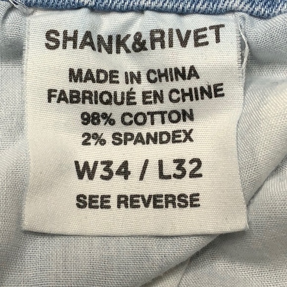 SHANK & RIVET | Jeans | Shank Rivet Jeans | Poshmark